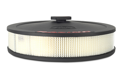 AIR CLEANER KIT: BLACK CRINKLE FINISH, RED FORD RACING EMBLEM ...