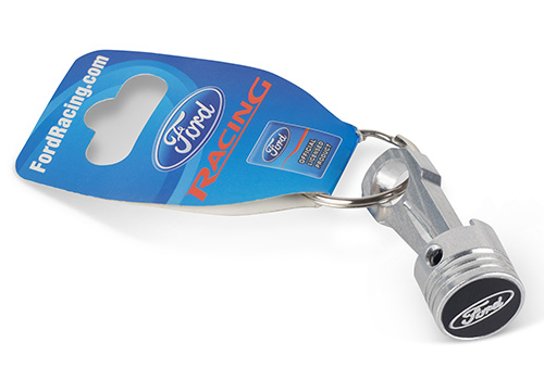 PISTON AND ROD KEYCHAIN FEATURING FORD OVAL | Accessories | Ford.com