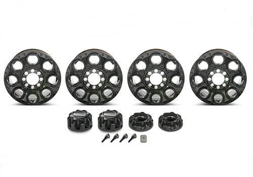 2005-2023 SUPER DUTY 20" CALIBER WHEEL KIT -GLOSS BLACK| Part Details ...
