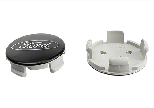Ford Black and Chrome Wheel Center Cap Kit | Accessories | Ford.com