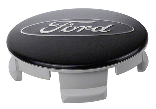 Ford Black and Chrome Car Wheel Center Cap Kit - Satin | Accessories ...