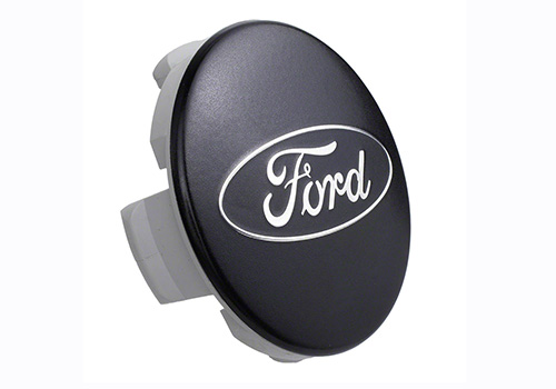 Ford Black and Chrome Car Wheel Center Cap Kit - Satin | Accessories ...