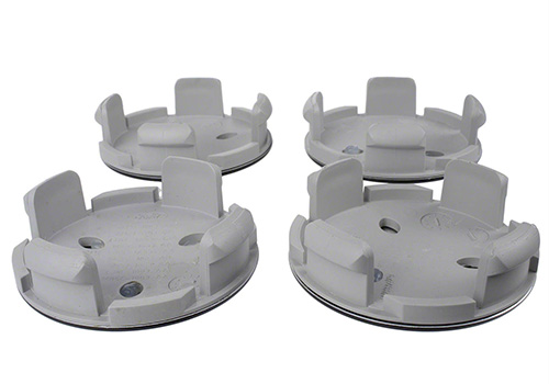 Ford Black and Chrome Car Wheel Center Cap Kit - Satin | Accessories ...