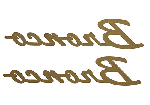 Bronco Classic Script Fender Badge Kit - Gloss Black | Accessories ...