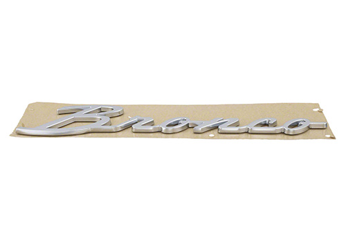 Bronco 2021-2026 "BRONCO" Silver Script Emblem Kit | Accessories | Ford.com
