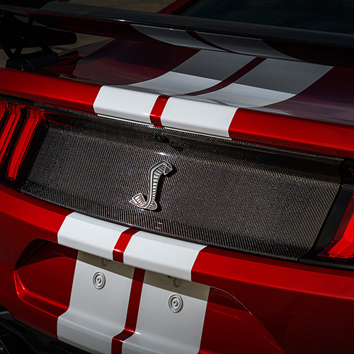 Mustang GT500 2020-2022 Carbon Fiber Rear Deck Lid Trim Panel ...