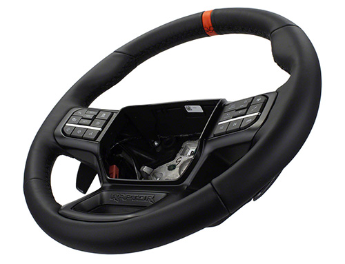 2021-2024 F-150 Raptor Steering Wheel Kit - Black | Accessories | Ford.com