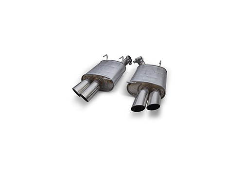 Mustang 2013-2014 GT Axle Back Quad Tip Mufflers with Rear Lower ...