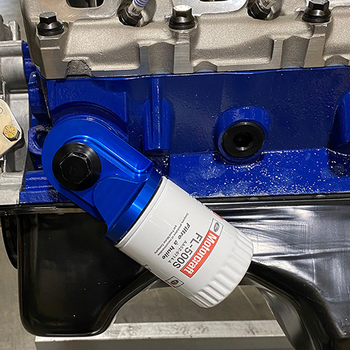 Pushrod V8 Engine Billet 90 Degree Oil Filter Adaptor | Accessories ...